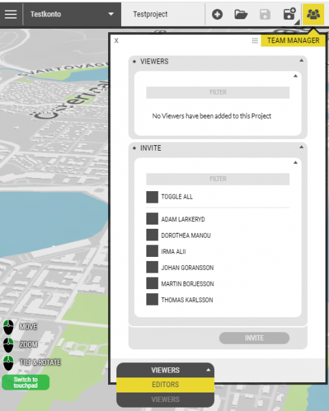 Team Manager – OpenCities Planner Guide